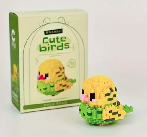 Mini Brick Bird Kit - Budgie (Green) Garden Feathers Bird Supplies ...