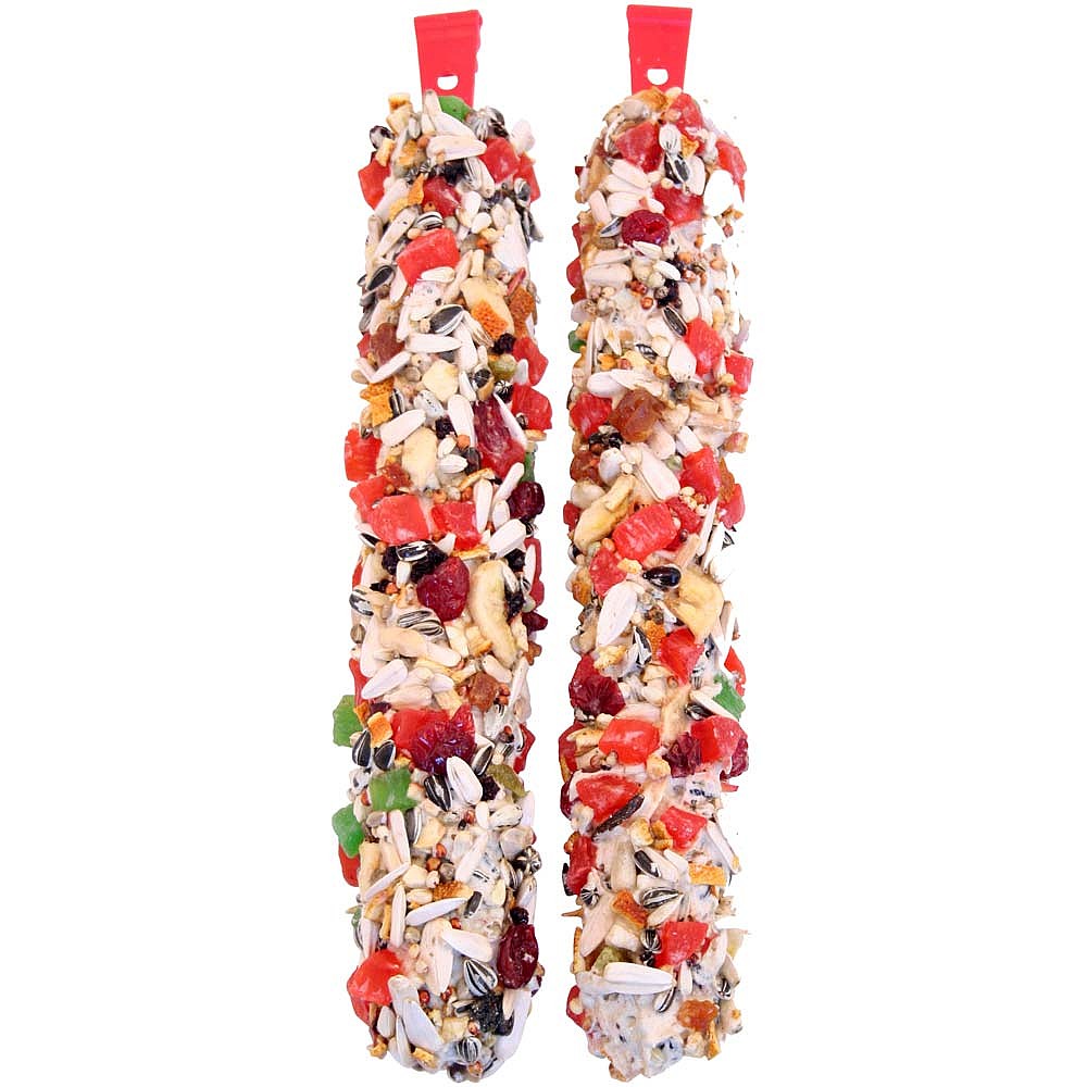 Vitapol MAXI Parrot Sticks - Mixed Fruit Garden Feathers Bird Supplies ...